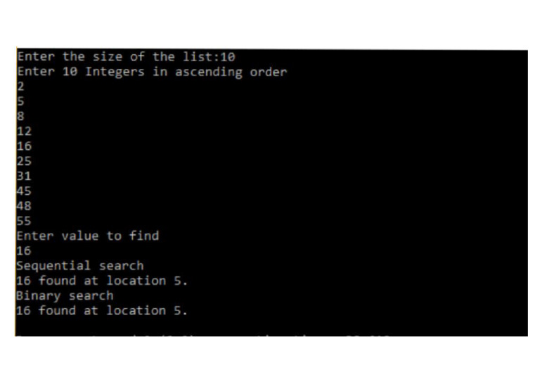 Binary Search and Linear Search | PDF