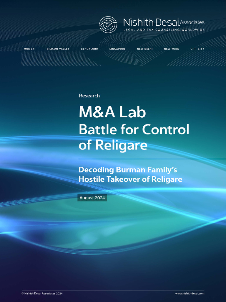 M&a Lab Battle For Control of Religare | PDF | Takeover | Mergers And ...