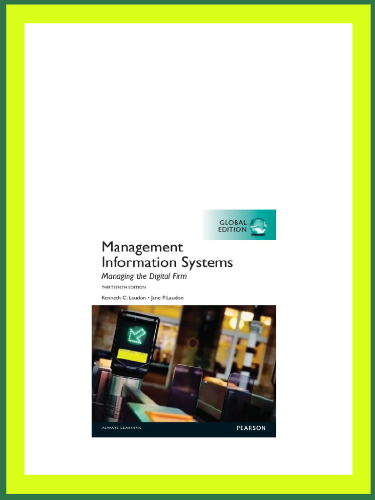 Management Information Systems 13th Edition Kenneth Laudon Instant ...