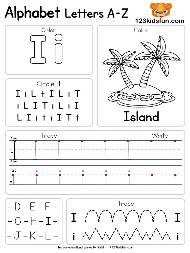 Trace and Count Alphabet I | PDF