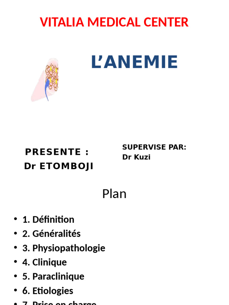 Anémie : Définition et Diagnostic | PDF | Hémoglobine | Anémie