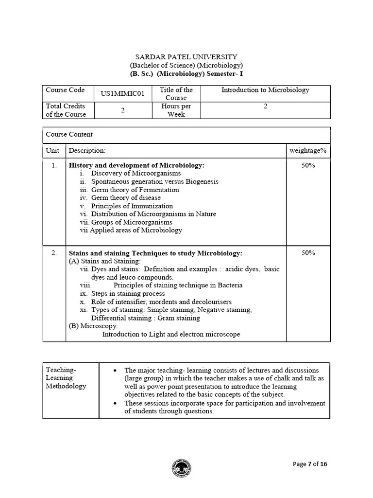 Intro to Microbiology Course Overview | PDF | Staining | Microbiology