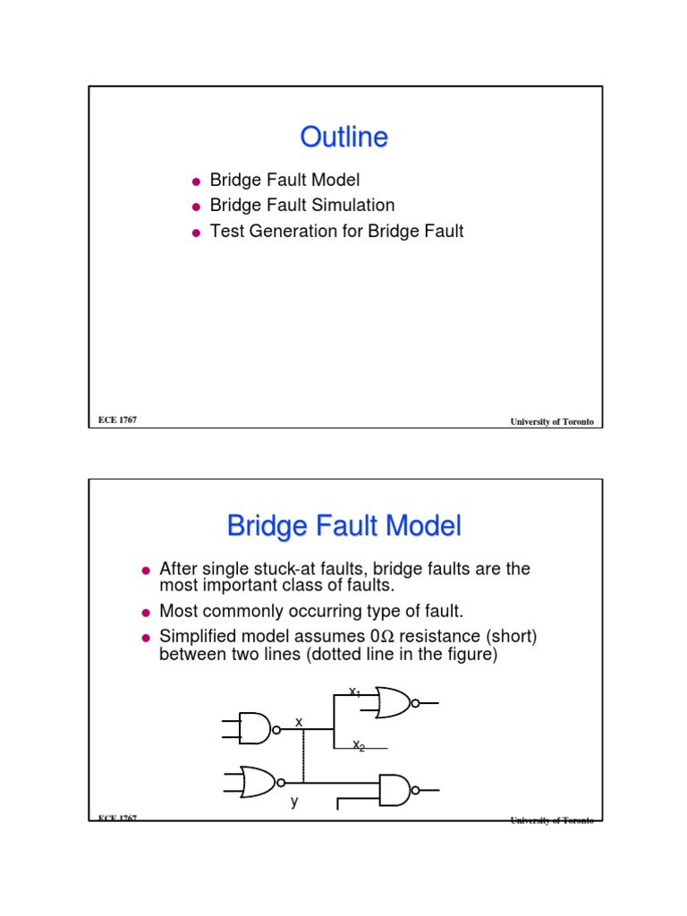 Bridge Faults | PDF | Electronic Engineering | Electrical Circuits