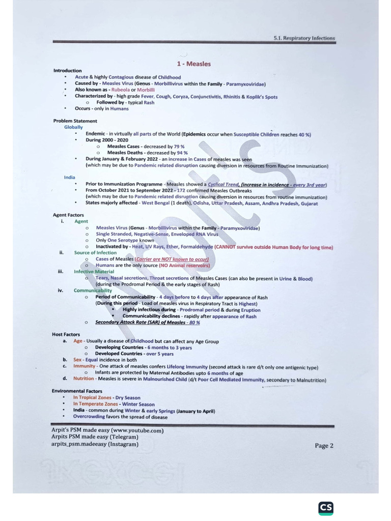 1 - Measles | PDF
