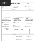 Disbursement Voucher Template | PDF