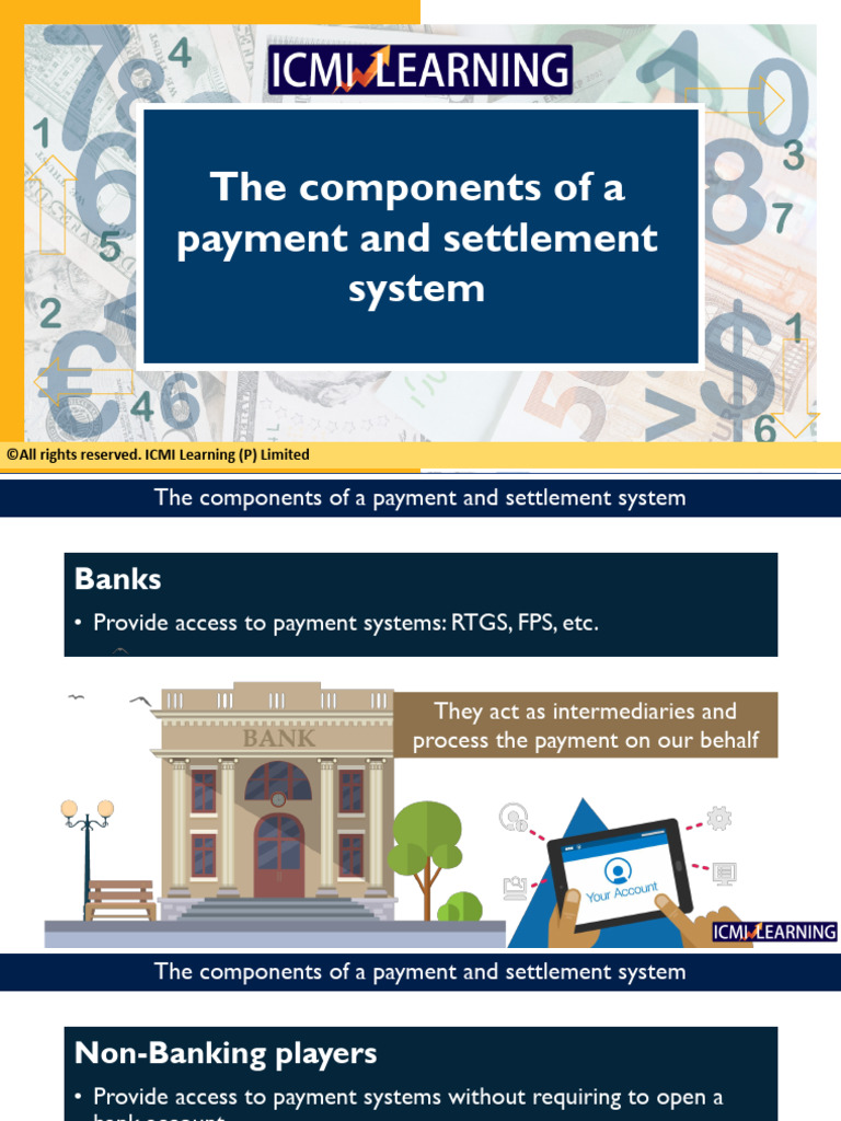 3 The Components of A Payment and Settlement System | PDF | Clearing ...