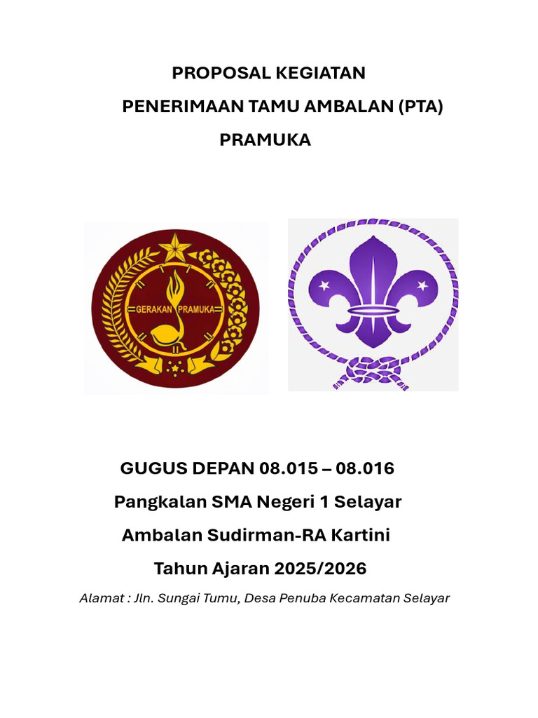 PTA Pramuka 2025 di SMA Negeri 1 Selayar | PDF