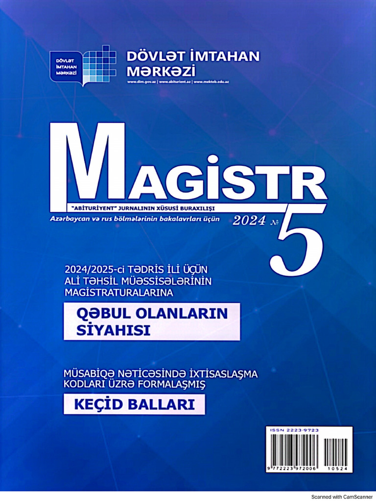 Magistr Keçid Balları 2024-2025 | PDF
