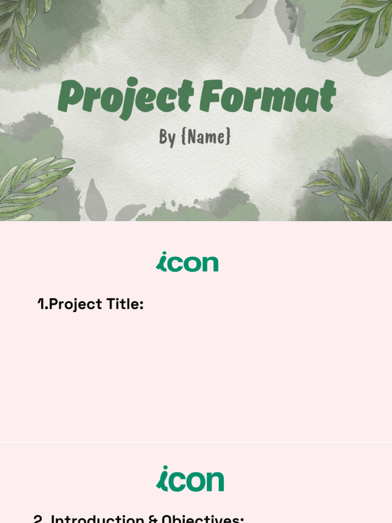 Project Format | PDF