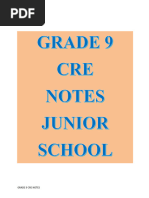 Grade 9 Cre Notes | PDF | Samuel | Saul