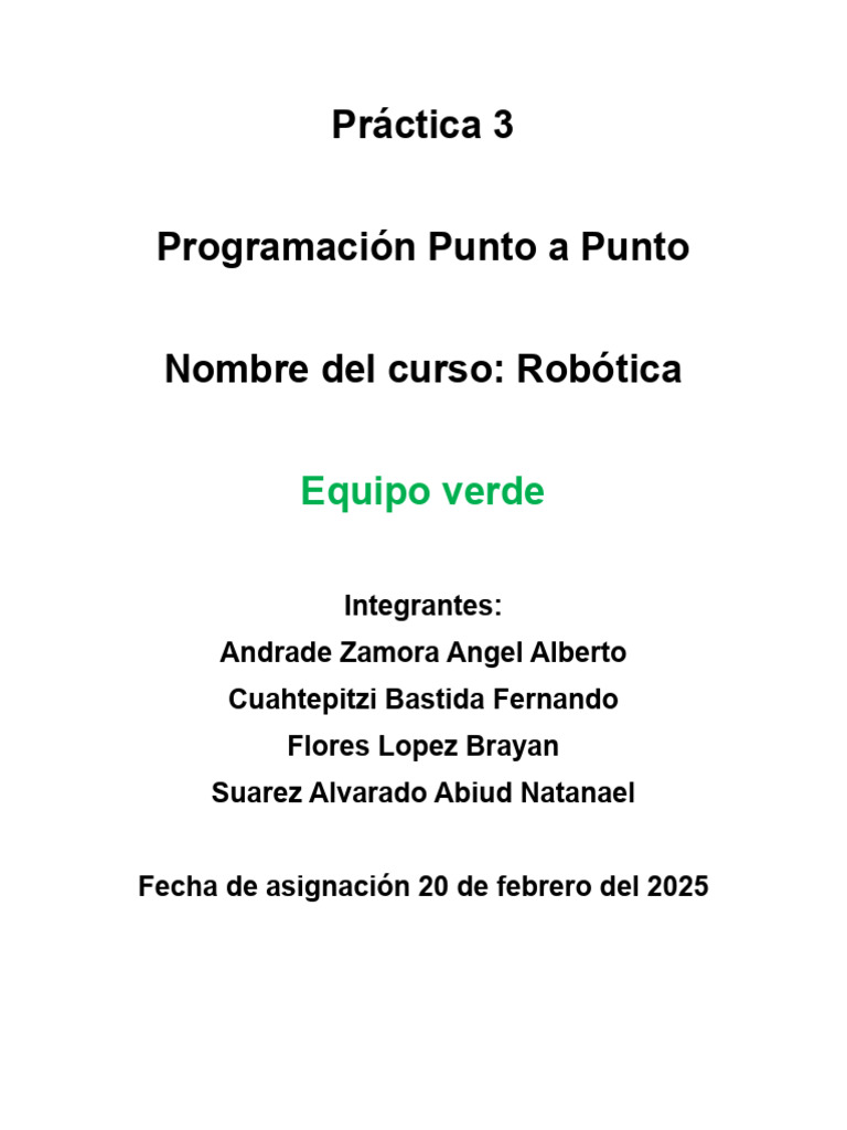 Práctica 3 Robot KUKA | PDF | Robot | Robótica