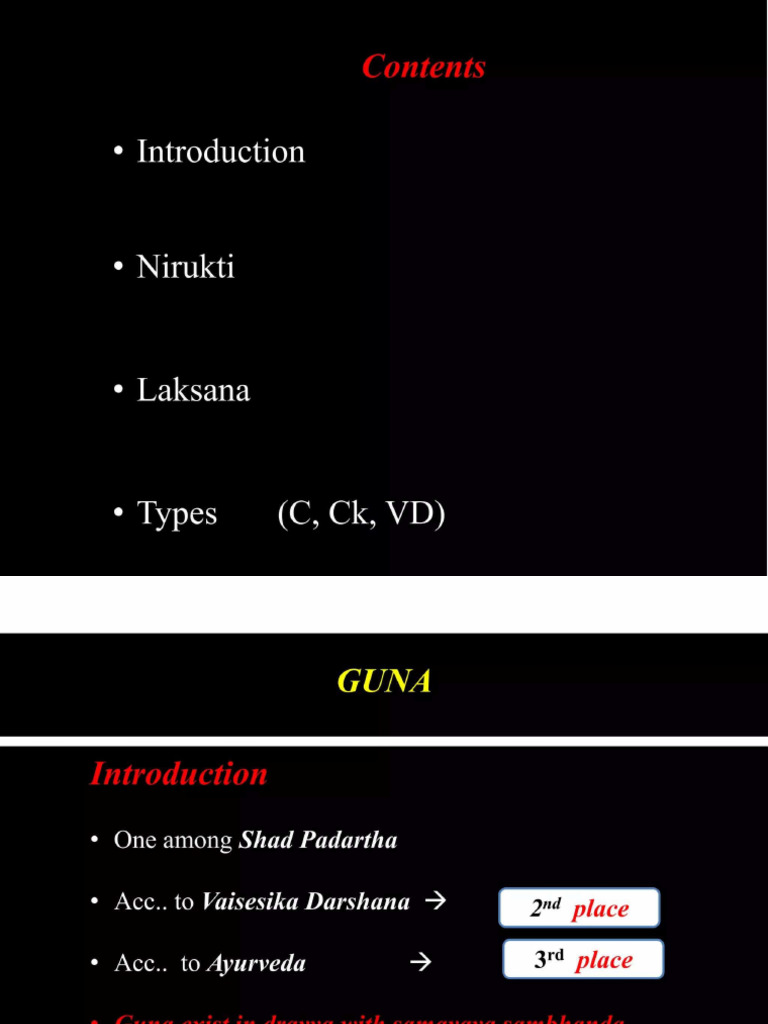 1) Introduction To Guna and Its Classifications | PDF