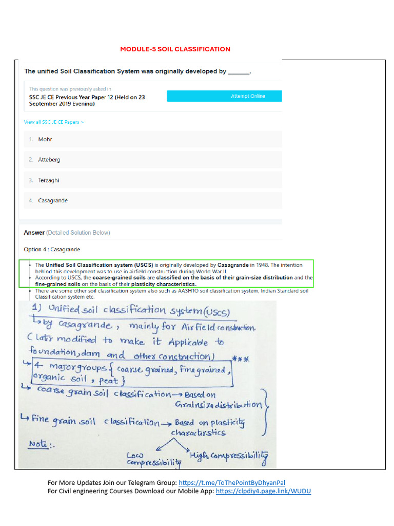 Module 5 Soil Classification PDF | PDF | Silt | Clay
