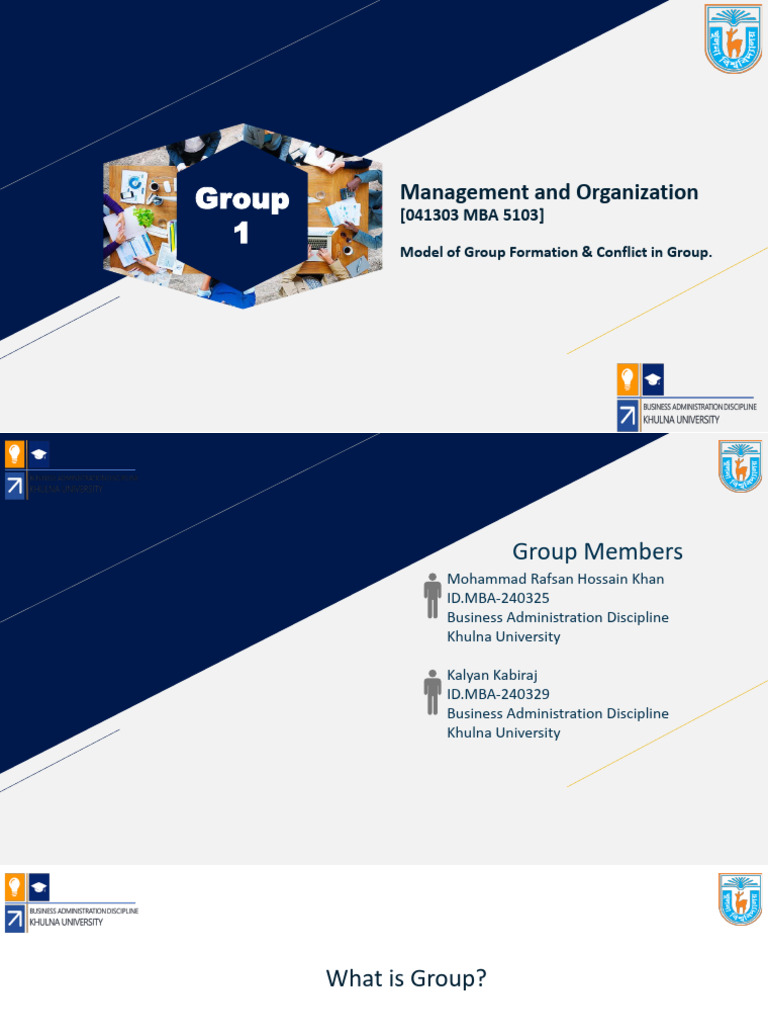 MBA5103 Presentation 1 Group 1 | PDF | Interpersonal Relationships ...