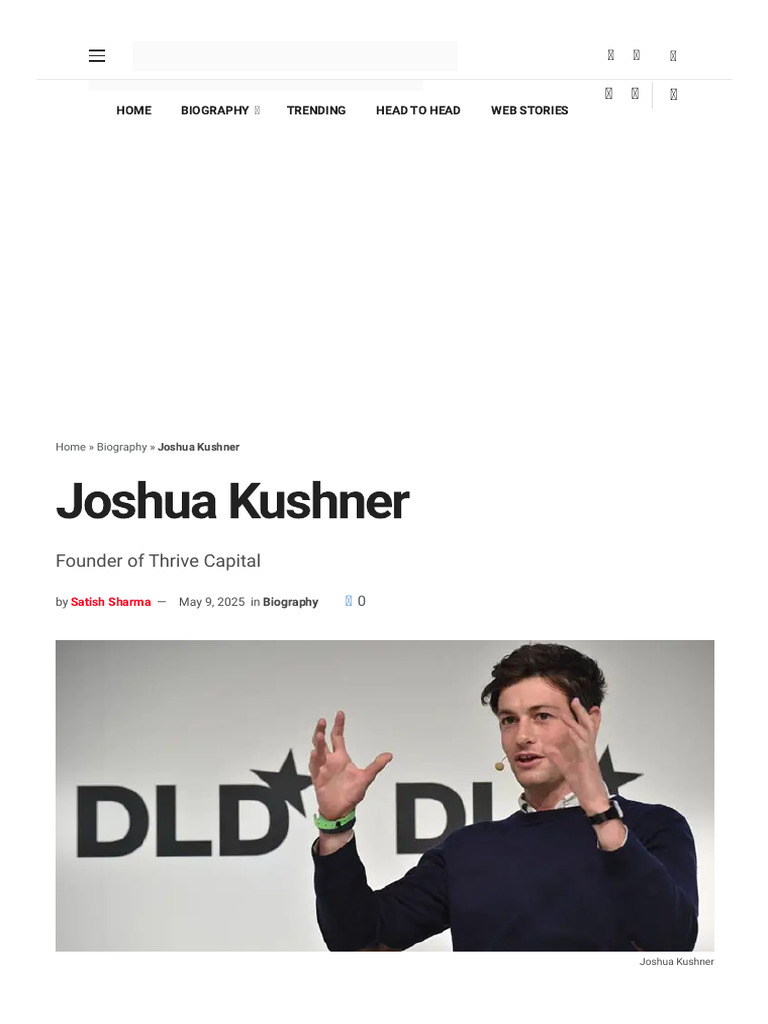 Joshua Kushner - Leader Biography | PDF
