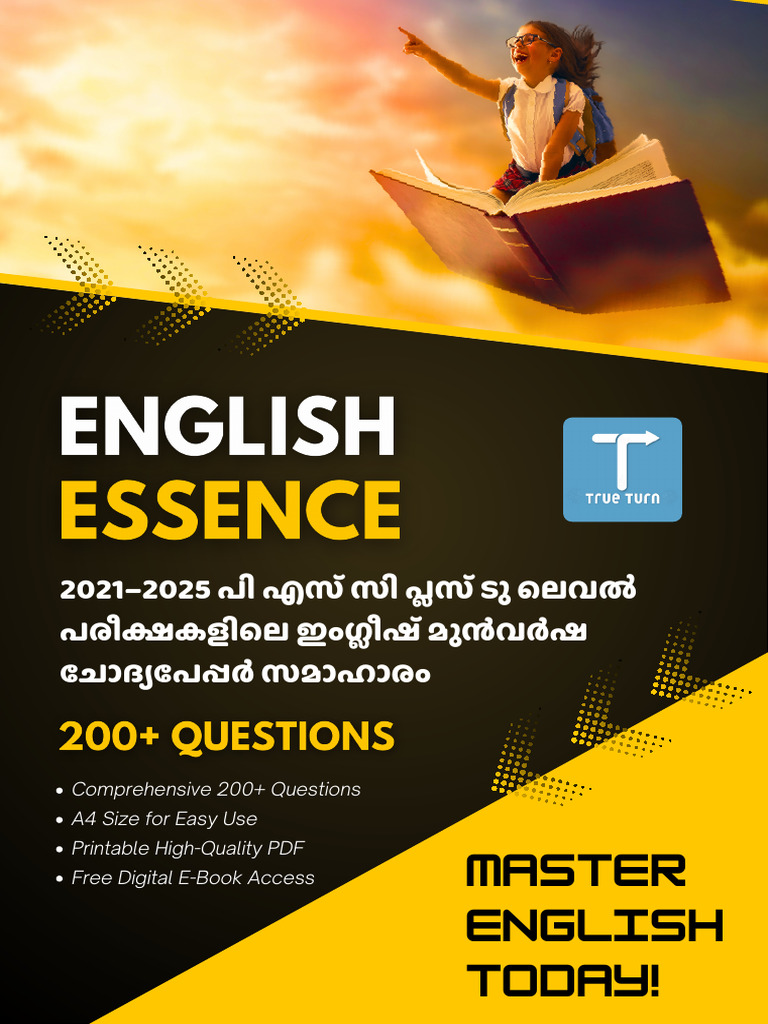 Plus Two Level PSC English Question Papers | PDF | Adverb | Syntax