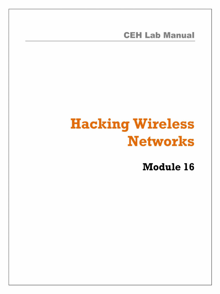 Hacking Wireless Network | PDF