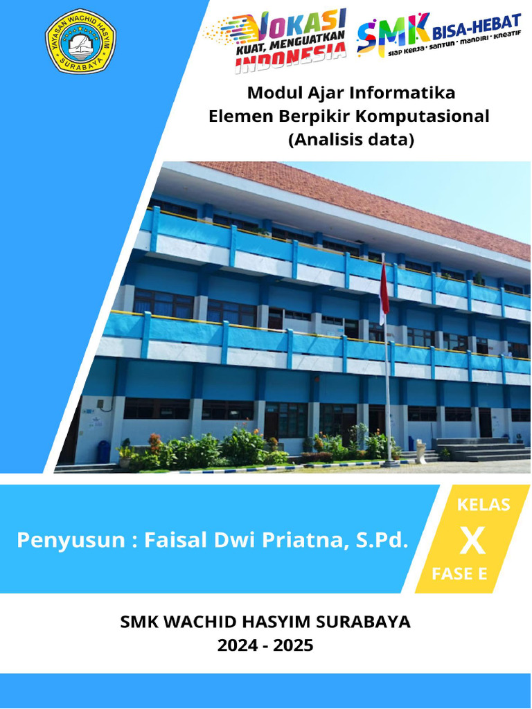 Modul Ajar Informatika BK (Analisis Data) Kelas X | PDF