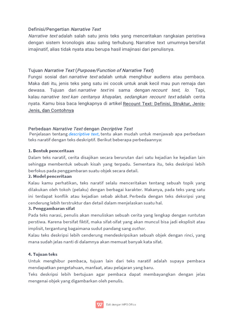 Materi Text Naratif Kelas 11 SMK | PDF