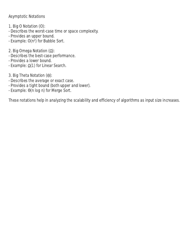 Full Asymptotic Notations | PDF