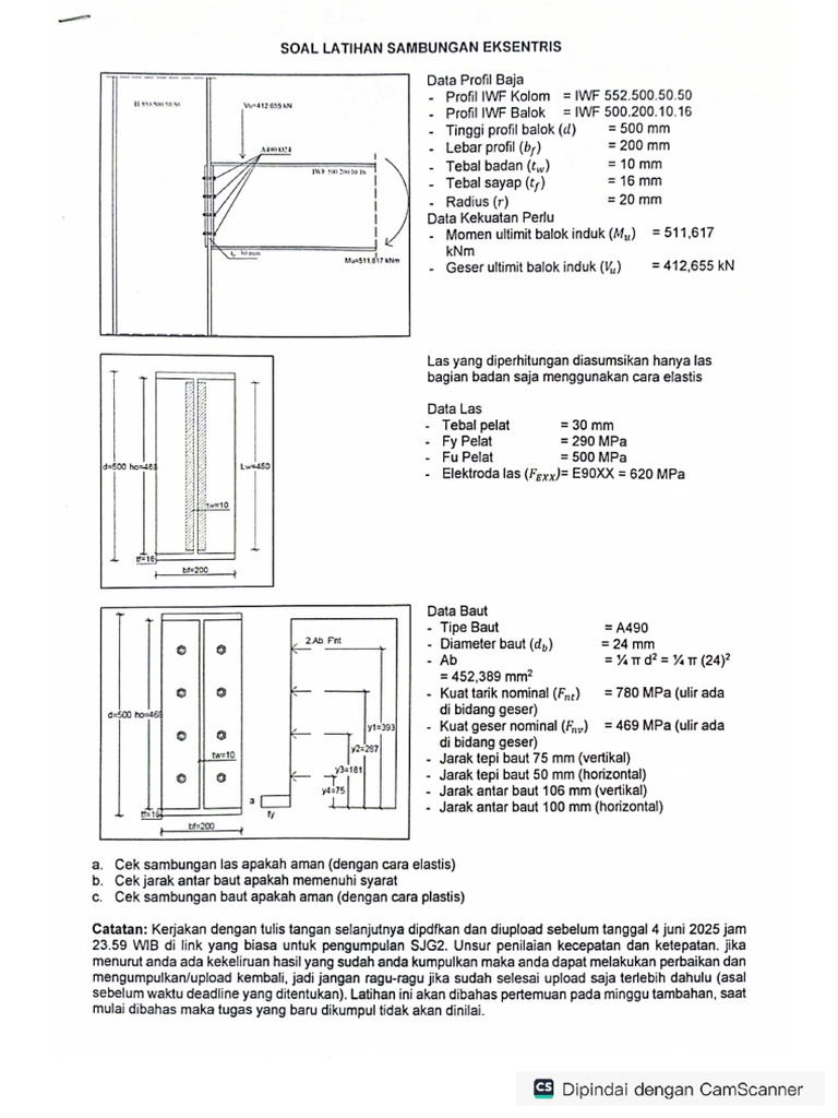 SJG 2 - Latihan Sambungan Eksentris | PDF
