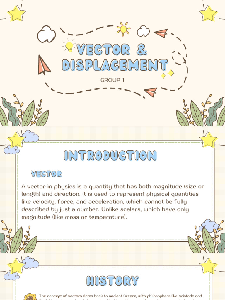 Understanding Vectors and Displacement | PDF | Euclidean Vector | Force