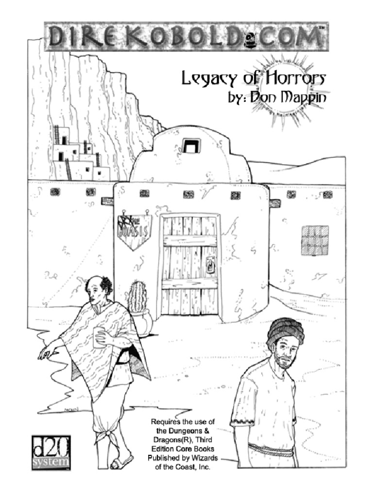 Legacy of Horrors: D20 Adventure Guide | PDF