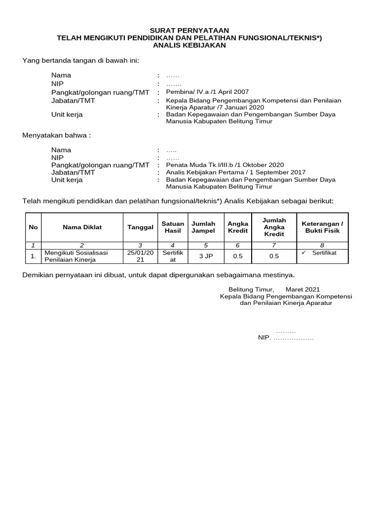 Contoh - Form SPMK | PDF