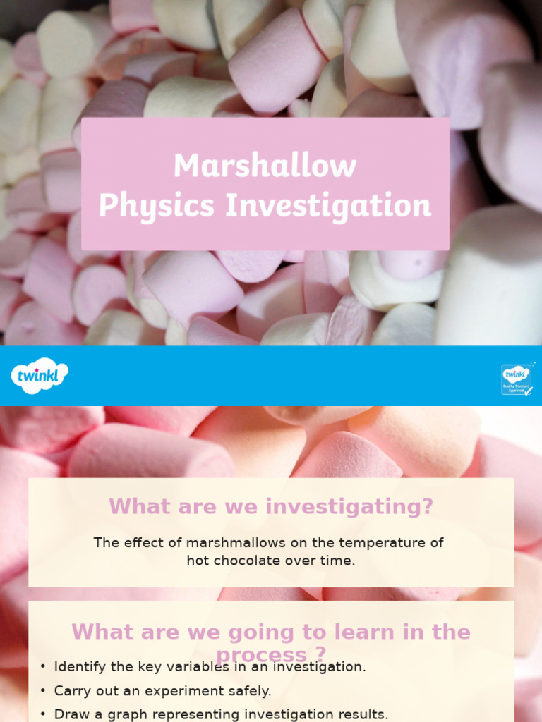 Marshmallows' Effect on Hot Chocolate Temperature | PDF | Chart ...