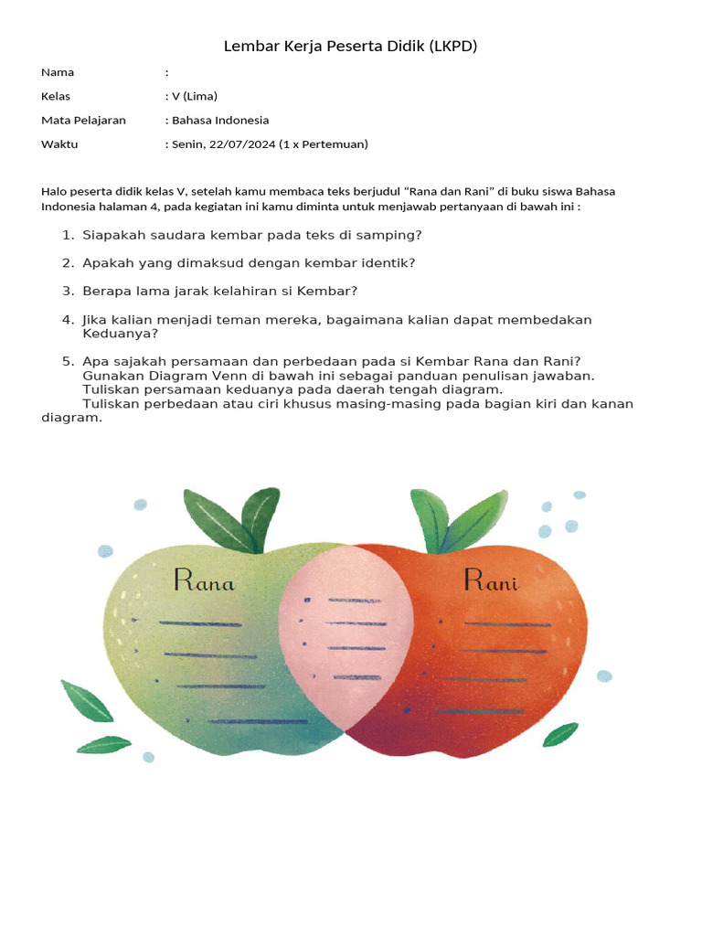 LKPD B.indonesia PB 1 | PDF