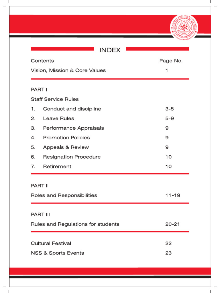 Staff Handbook | PDF