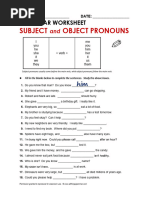 Subject and Object Questions Exercise | PDF | Learning