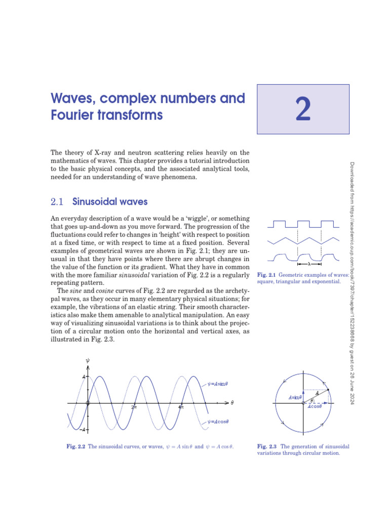 Understanding Waves and Fourier Transforms | PDF | Euclidean Vector | Waves