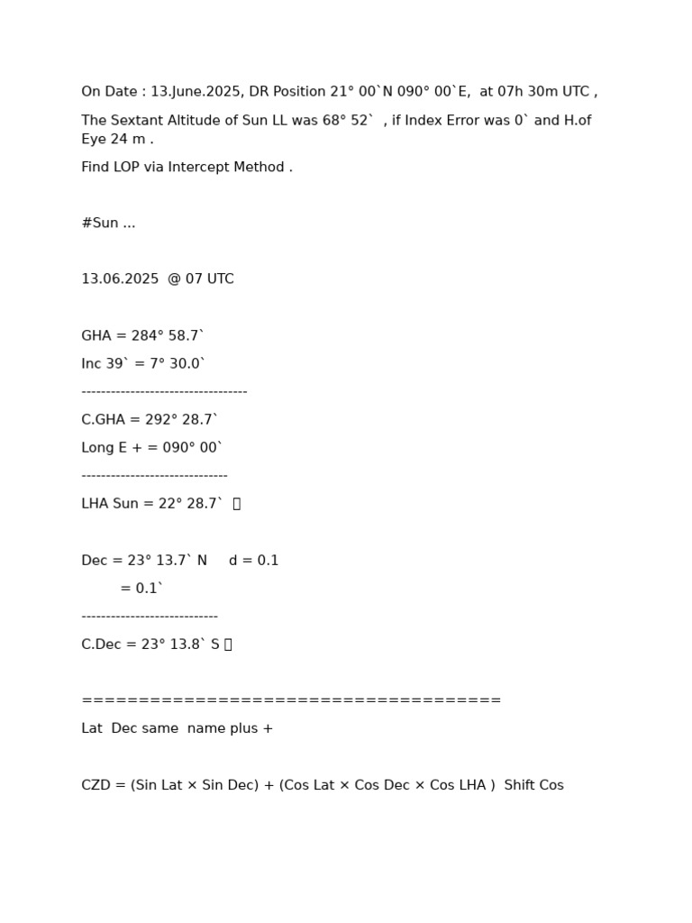 LOP Calculation via Intercept Method | PDF