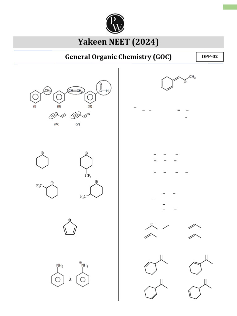 6535f4b47f00720018b54f5b ## DPP-02 GOC Chemistry | PDF | Chess | Chess Theory