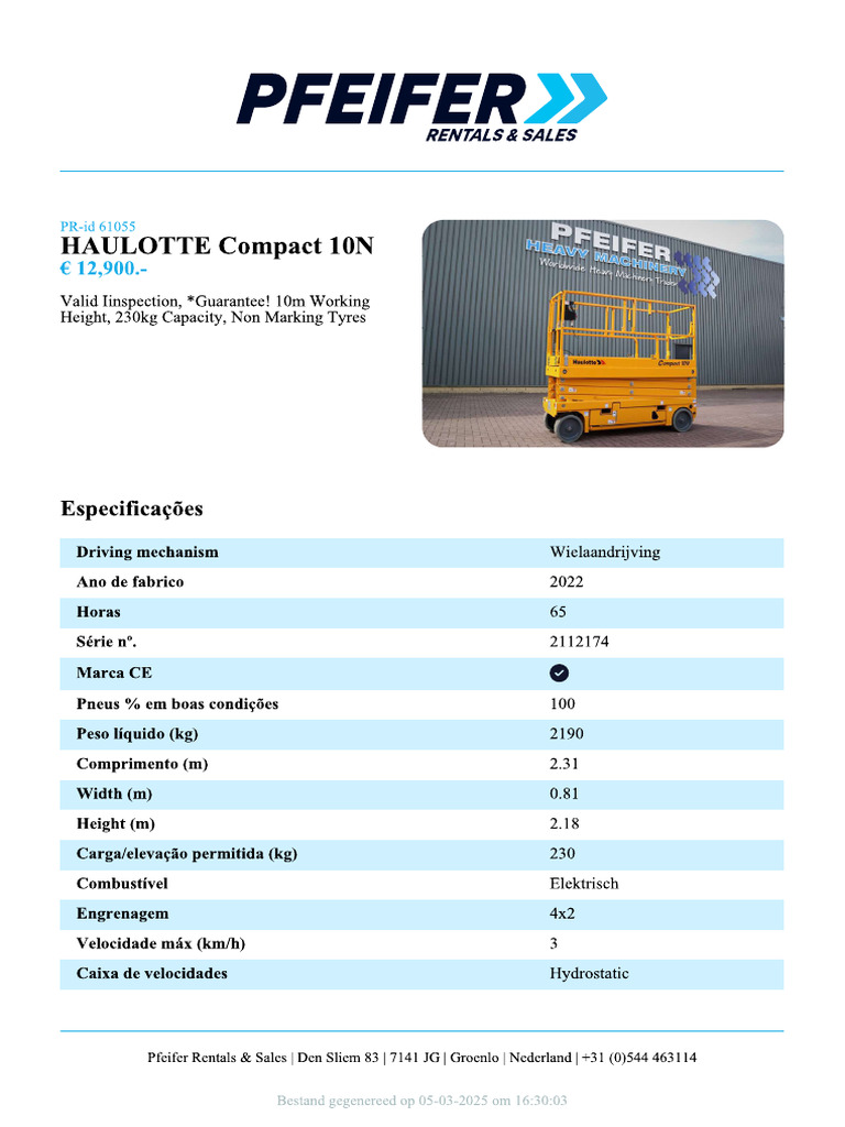 Specs Pfeifer | PDF