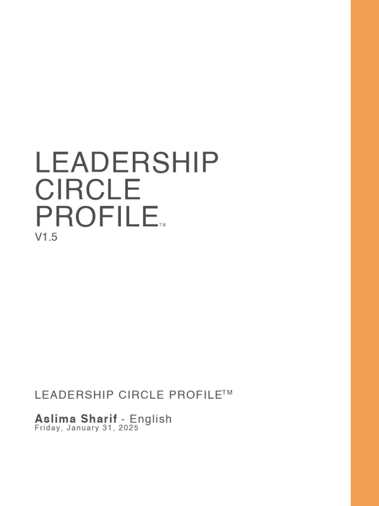 Profile Report | PDF | Leadership | Behavioural Sciences