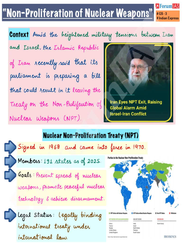 Non Proliferation of Nuclear Weapons | PDF | Treaty On The Non ...