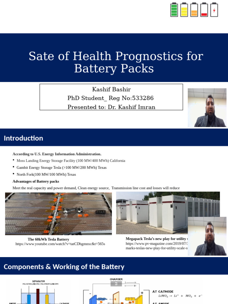 Sate of Health Prognostics for Battery Packs | PDF | Electricity | Electrical Engineering
