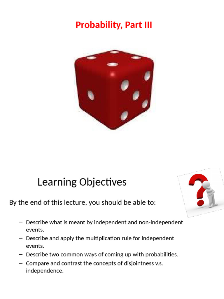 m5 p3 Indep Multipl Rule | PDF | Probability | Probability Theory