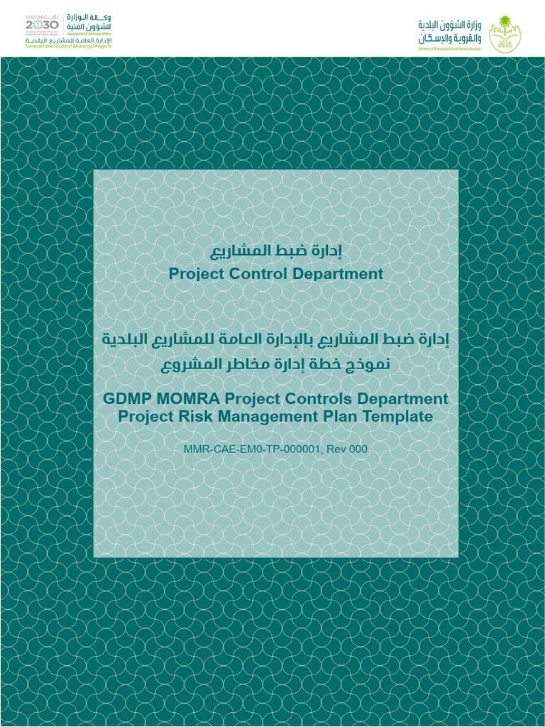 MMR CAE EM0 TP 000001 - 000 - Project Risk Management PlanTP | PDF
