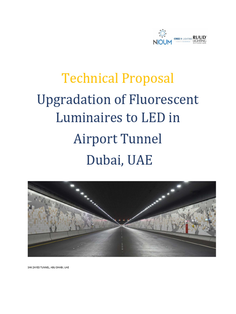 Airport Tunnel Proposal Nioum - Revision 1 21102020 | PDF | Lighting ...
