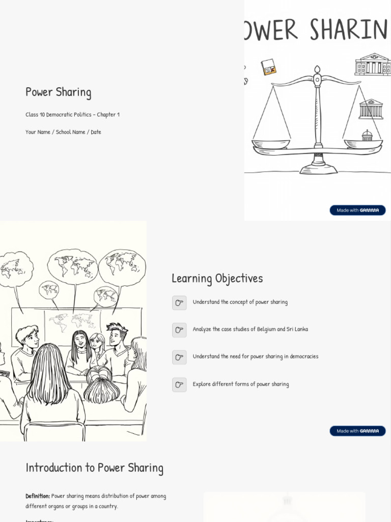 Forms of Power Sharing in Democracies | PDF
