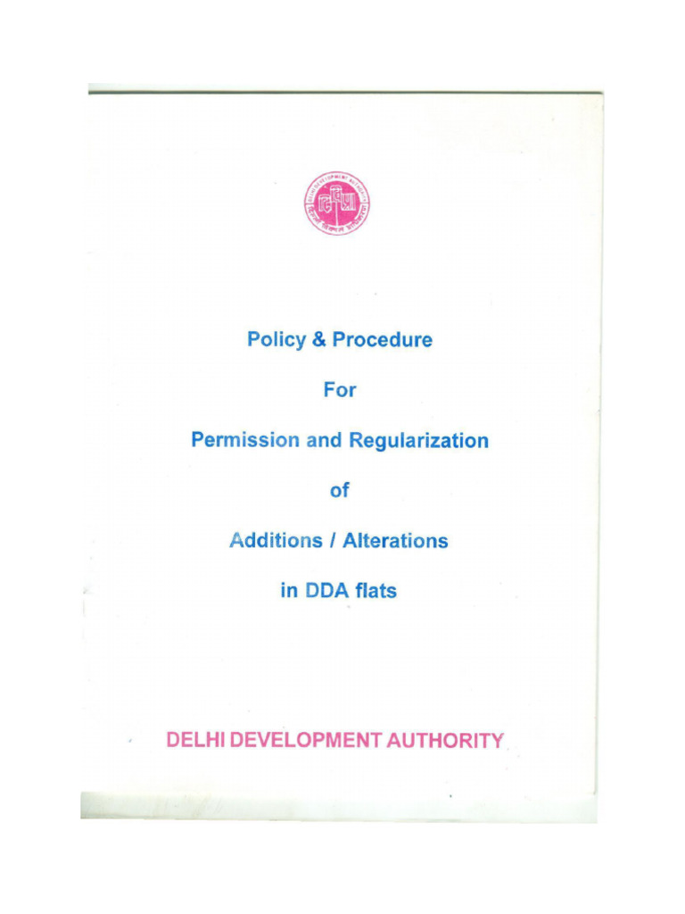 Policy Procedure For Permission Regularization of Additions08082023 0 | PDF | Indemnity ...