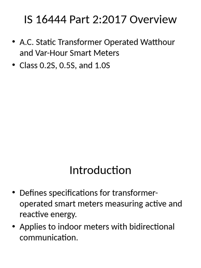 Is 16444 Part2 Overview | PDF