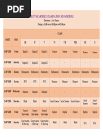 BA Second Semester Schedule With Timing 2025 | PDF