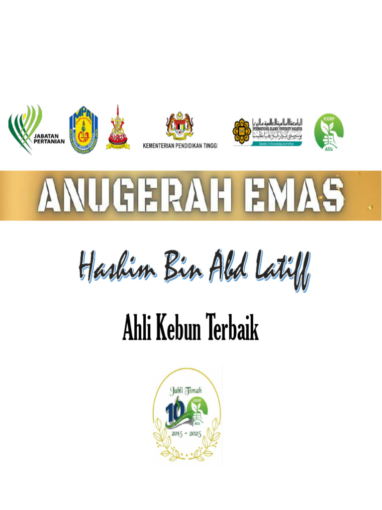 Ahli Kebun Terbaik | PDF