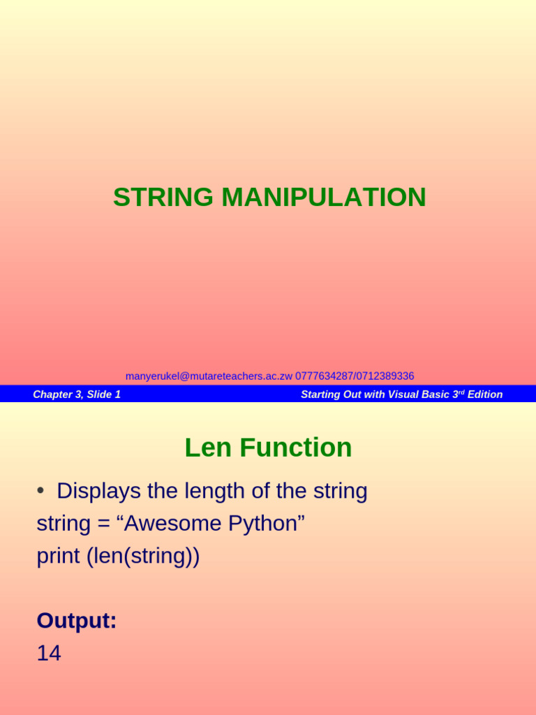 12 PythonStringManipulation | PDF | String (Computer Science) | Letter Case