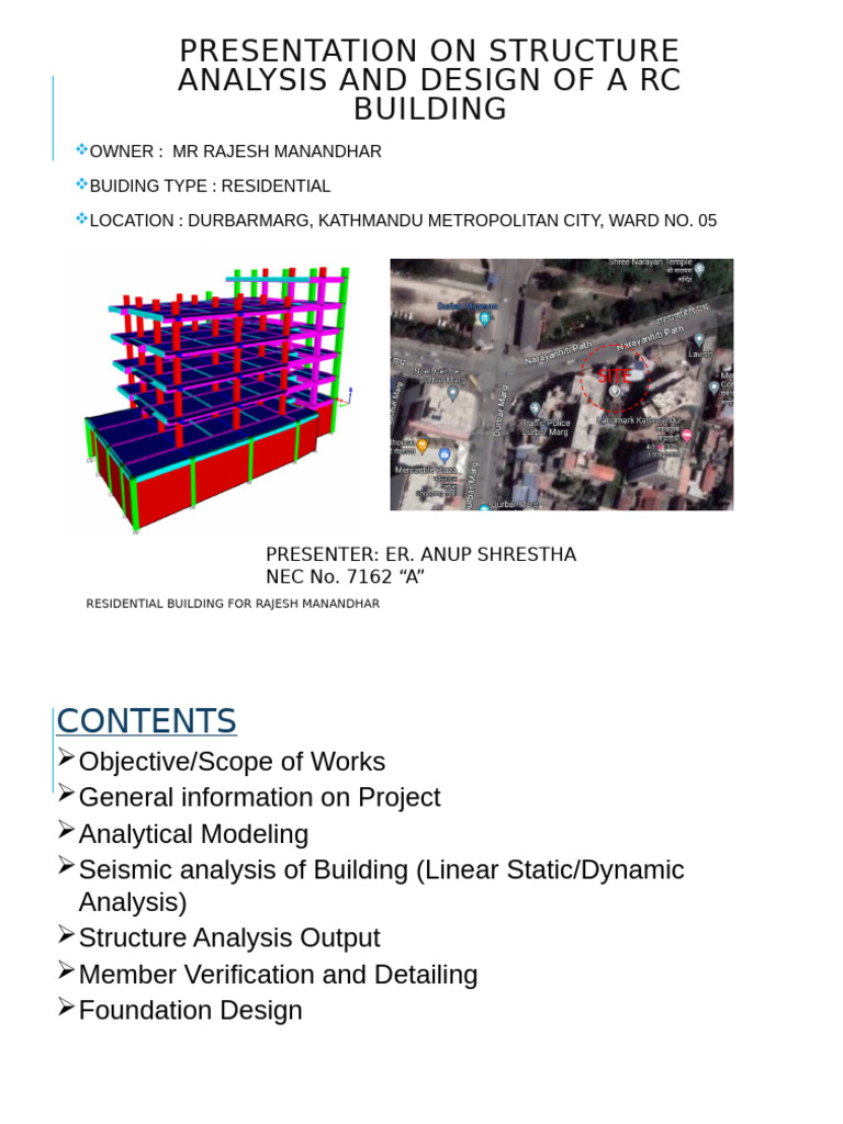 Presentation-Structural Analysis of Rajesh | PDF | Beam (Structure ...