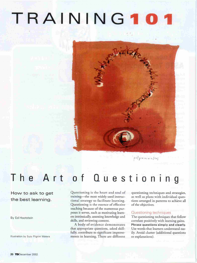 The Art of Questioning | PDF